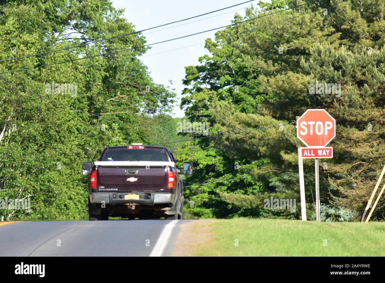Semi trucks truck stop hi-res stock photography and images - Alamy