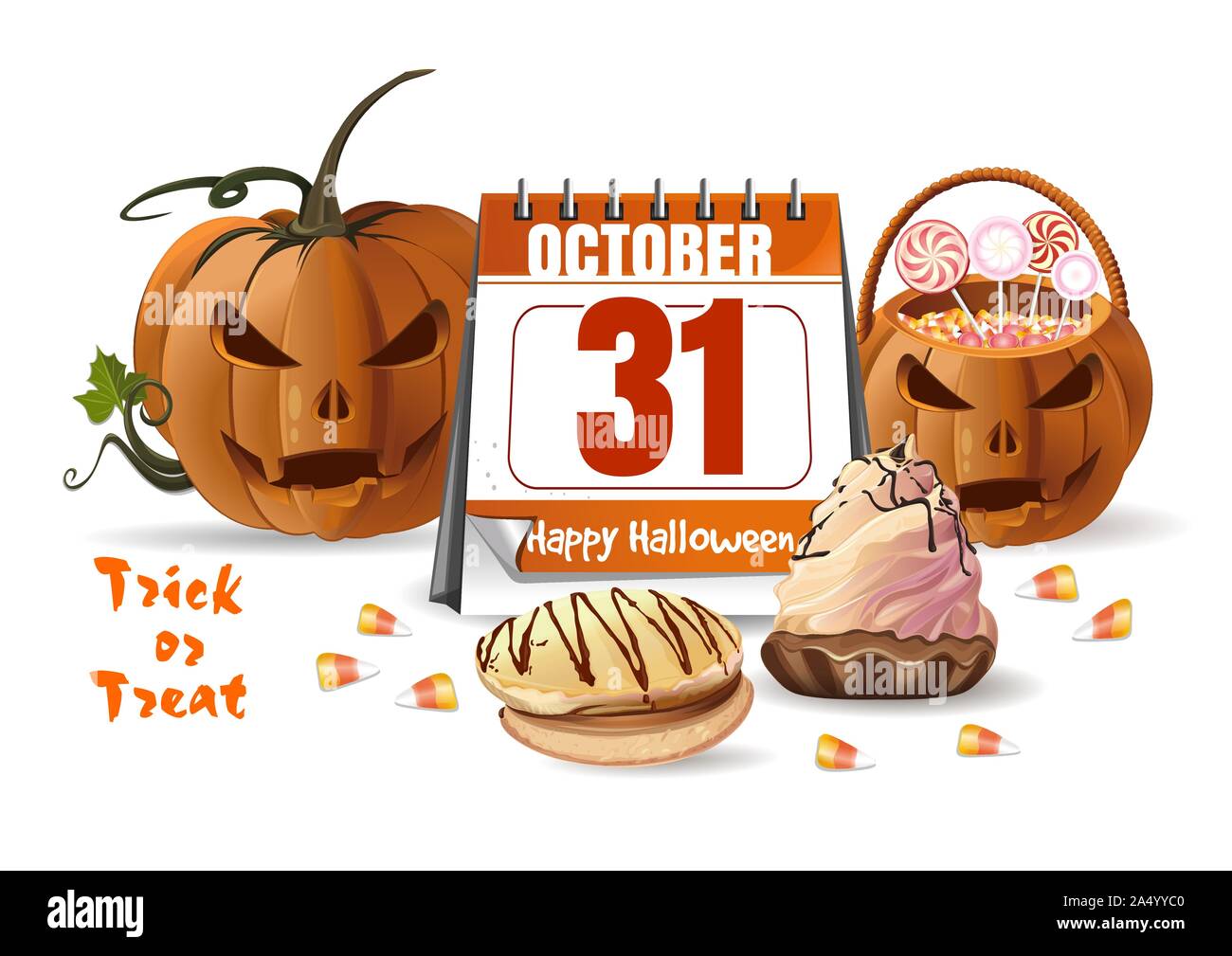 Calendar with allhallows hi-res stock photography and images - Alamy
