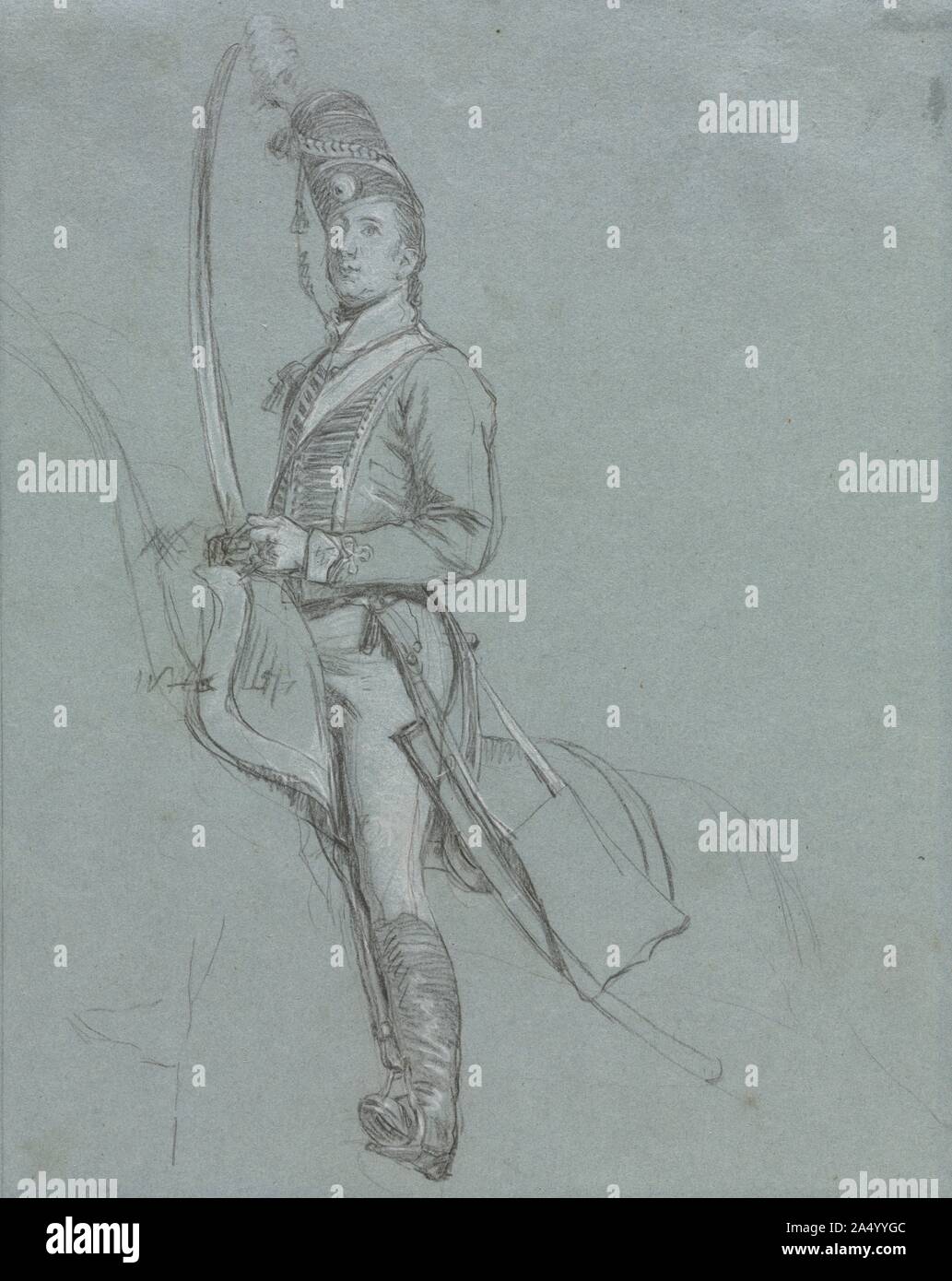 A Hussar Officer on Horseback, 1812. Copley left Boston at the start of ...