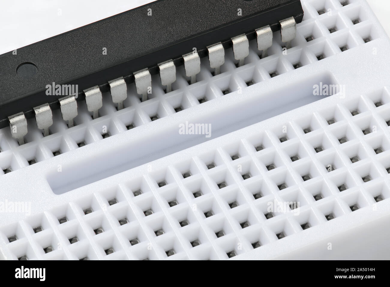 breadboard and microchip closeup - electronic component for digital ... breadboard and microchip closeup - electronic component for digital ...