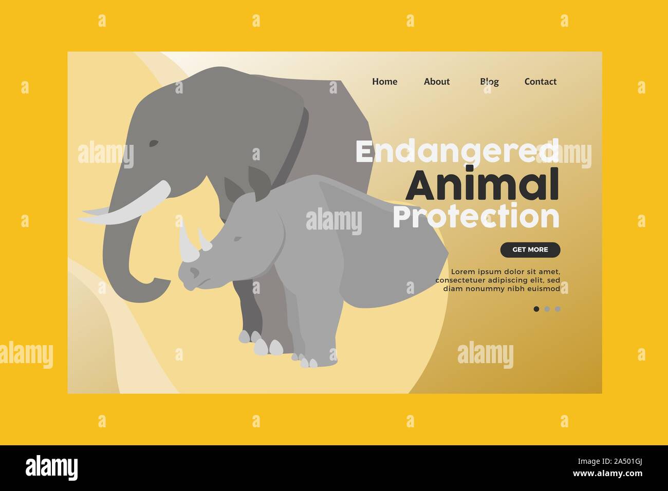 Protection of species animal Stock Vector Images - Alamy