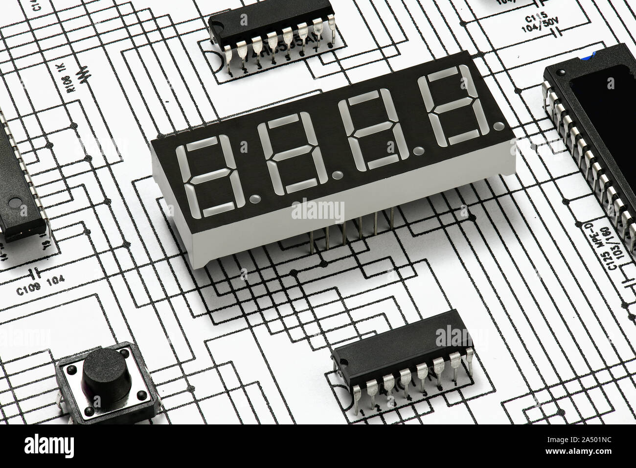 Computer components diagram hi-res stock photography and images - Alamy