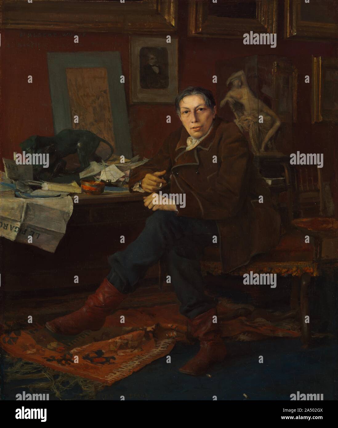 Albert Wolff in His Study, 1881 Stock Photo - Alamy