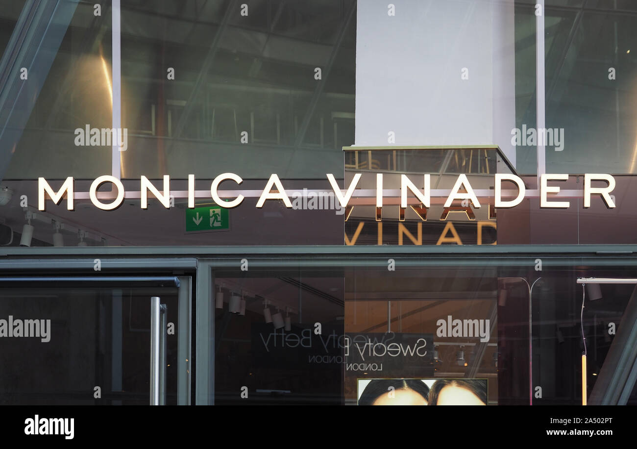 LONDON, UK - CIRCA SEPTEMBER 2019: Monica Vinader storefront Stock ...