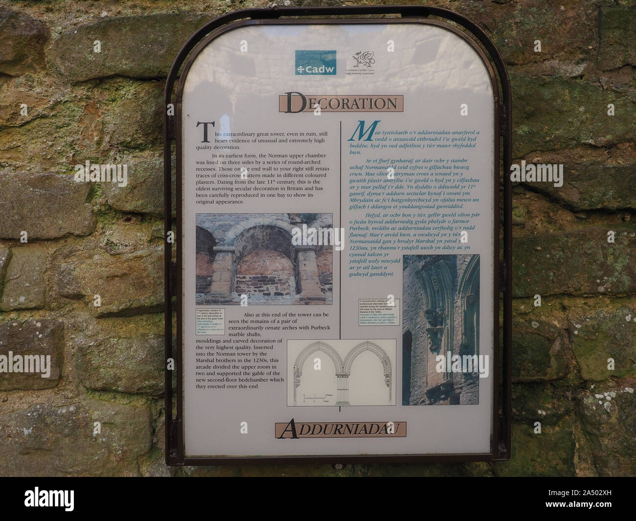 CHEPSTOW, UK - CIRCA SEPTEMBER 2019: Chepstow Castle (Castell Cas-gwent ...