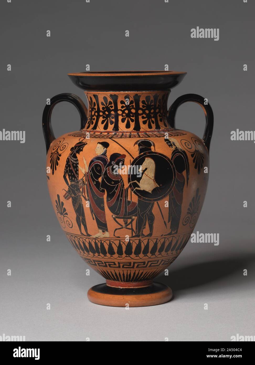 Amphora (Wine Jug), 520-510 BC. The Greek potters art at its finest is ...