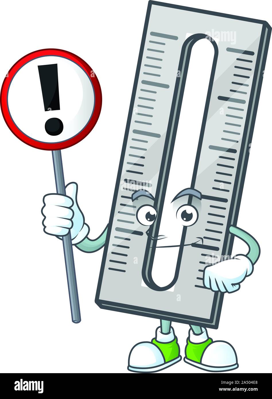 With sign a rullers for the measuring instruments Stock Vector Image ...