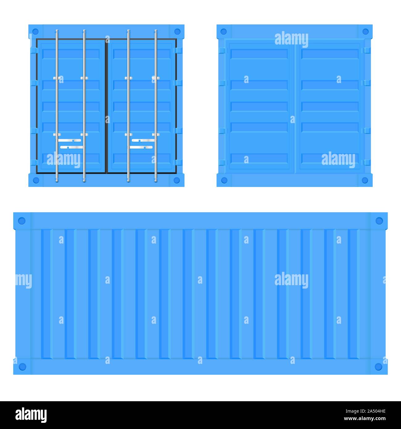 Container ship side view Stock Vector Images - Alamy