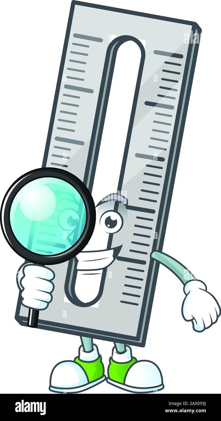 Detective gray rullers in the cartoon character Stock Vector Image ...