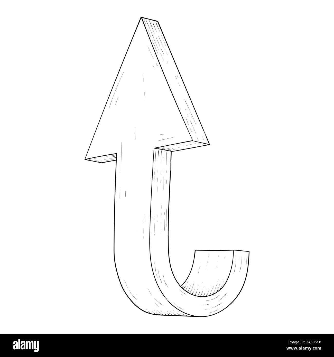 Hand drawn arrow cursor Stock Vector Images - Alamy