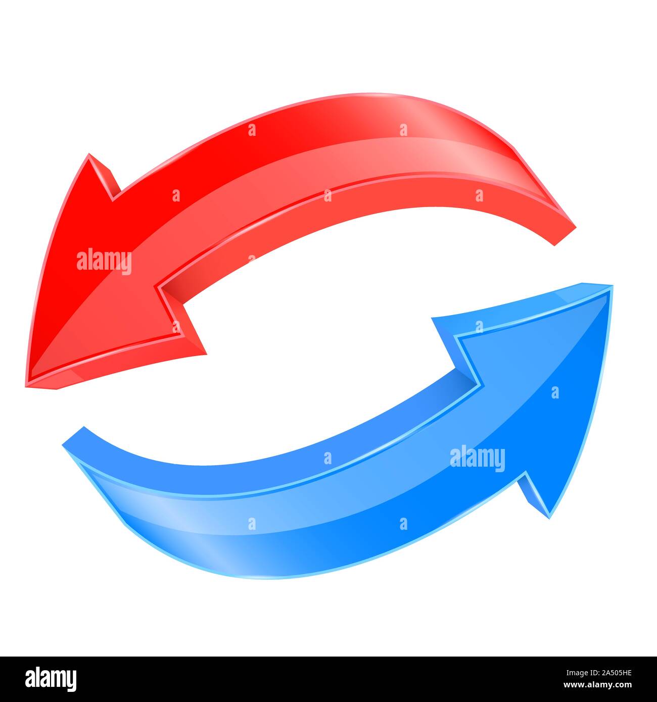 3d circular up down Cut Out Stock Images & Pictures - Alamy