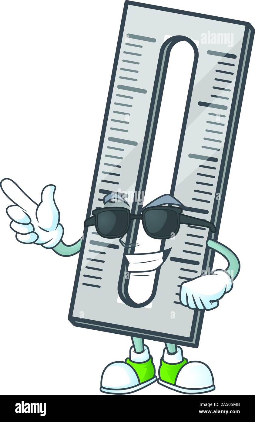 Super cool gray rullers in the cartoon character Stock Vector Image ...