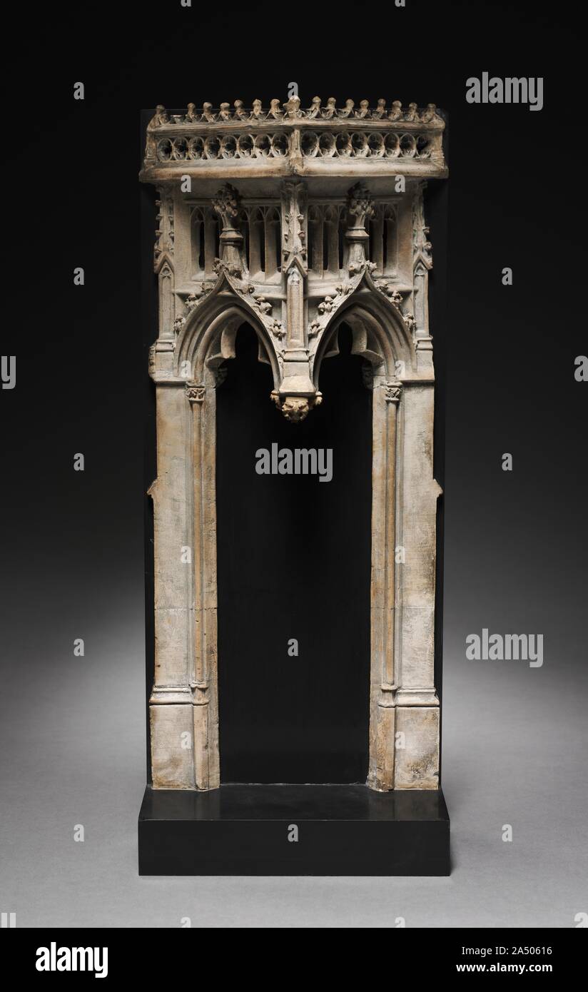 Architectural Canopy, c. 1450-1475. Part of a pair of canopies, both ...