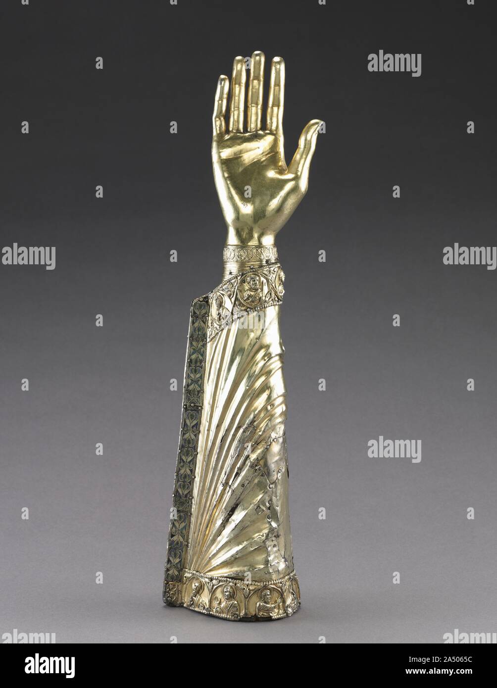 Arm Reliquary of the Apostles, c. 1190. Taking the form of a clothed ...