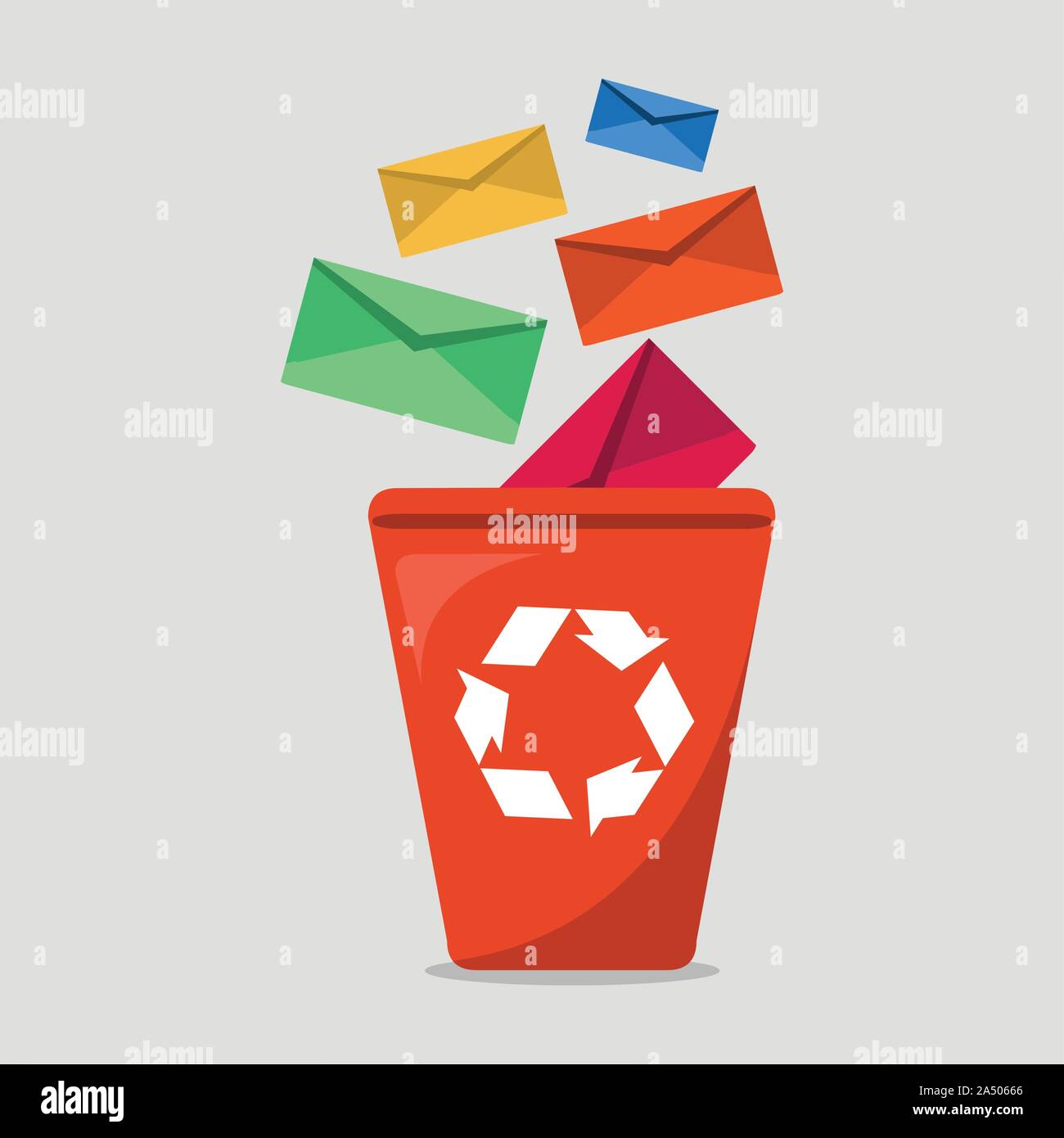 Computer Waste Bin Symbol Stock Vector Images - Alamy