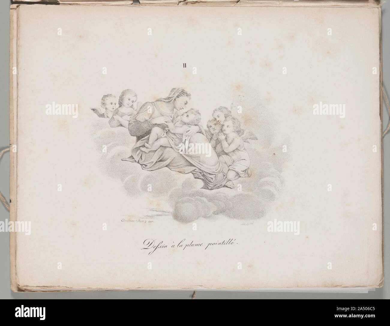 Art of the Lithograph: Madonna and Child on the Clouds, Plate II, 1819 ...