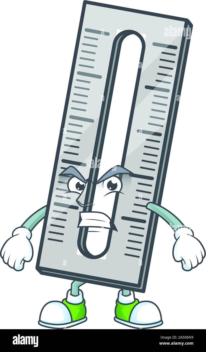 Scream gray rullers in the cartoon character Stock Vector Image & Art ...