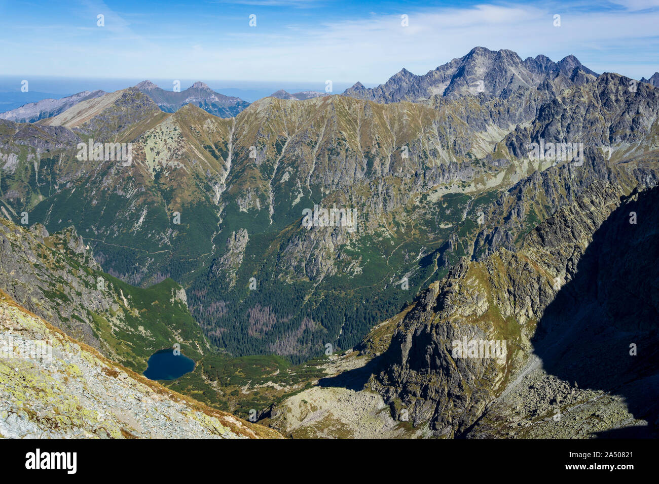 Autumn landscape of the High Tatras. View from Rysy Stock Photo - Alamy
