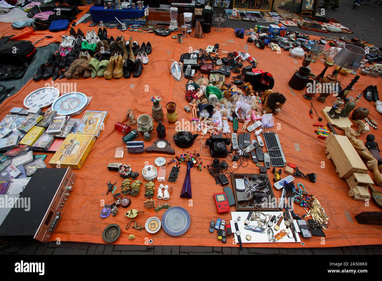 WATERLOOPLEIN Flea market Amsterdam Netherland Stock Photo - Alamy