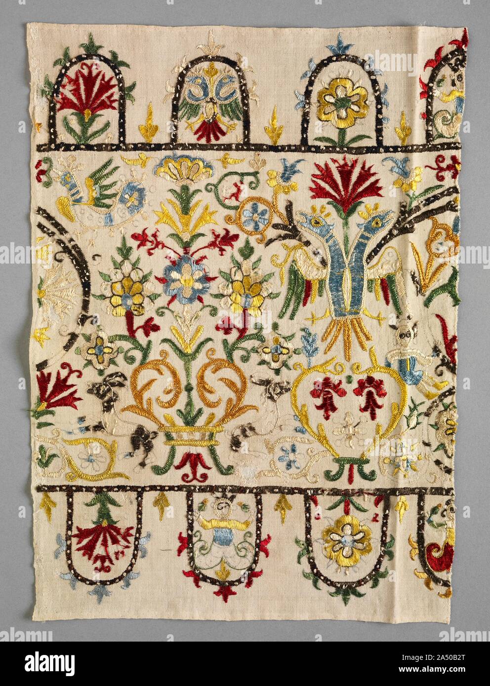 Border Strip of a Skirt, 1600s - 1700s Stock Photo - Alamy