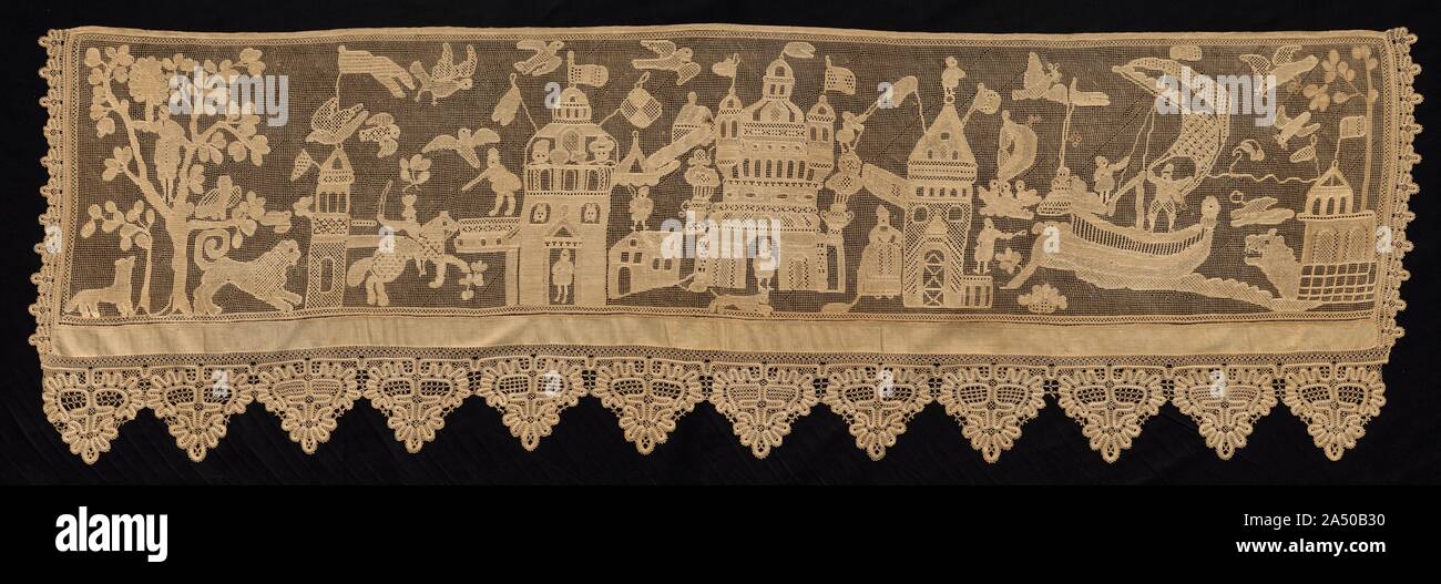 Border with Battle Scene, 18th century Stock Photo - Alamy