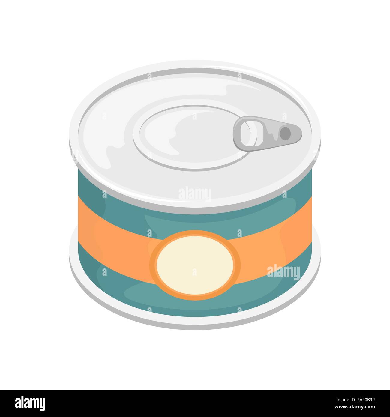 Closed tin can 3d Stock Vector Images - Alamy