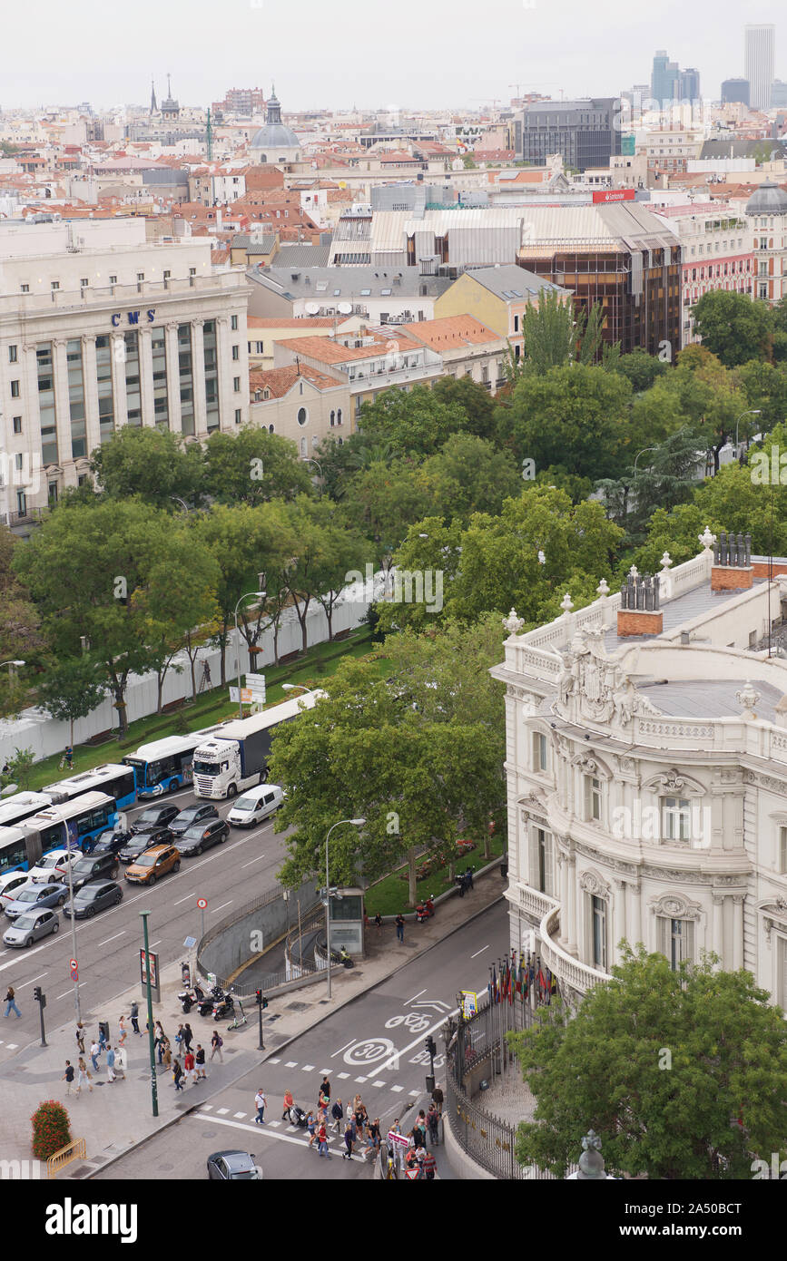 Rooftop view of Madrid in Spain Stock Photo - Alamy
