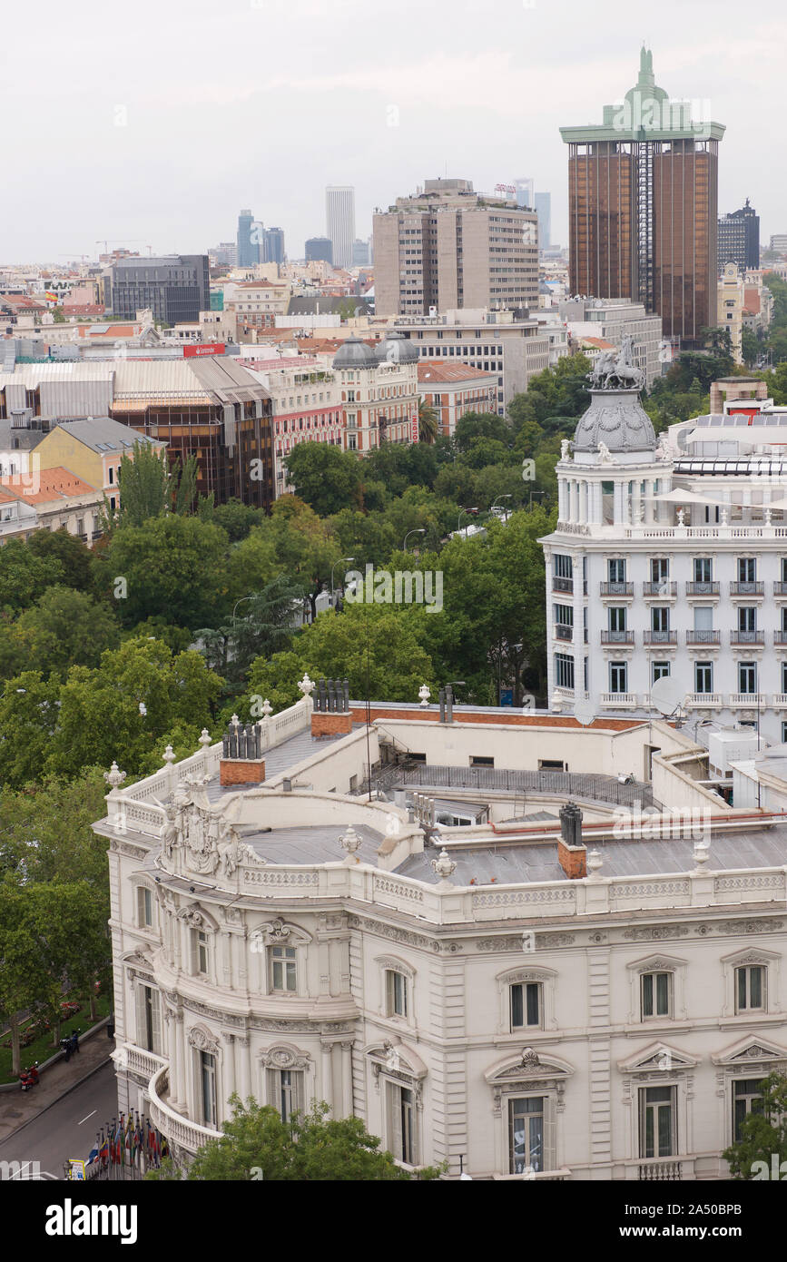Rooftop view of Madrid in Spain Stock Photo - Alamy