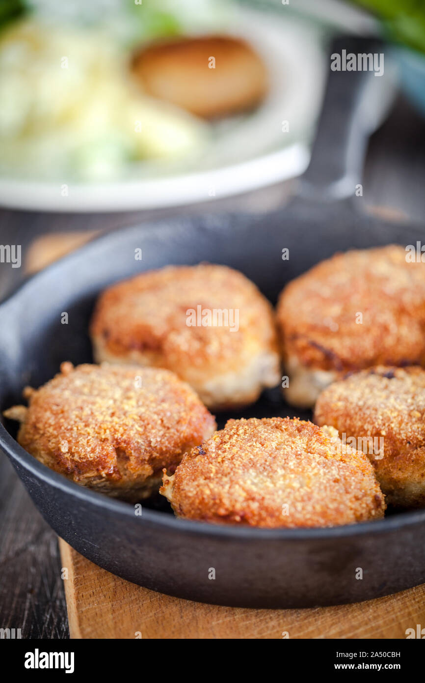 Homemade delicious minced chops - a meat dish Stock Photo - Alamy