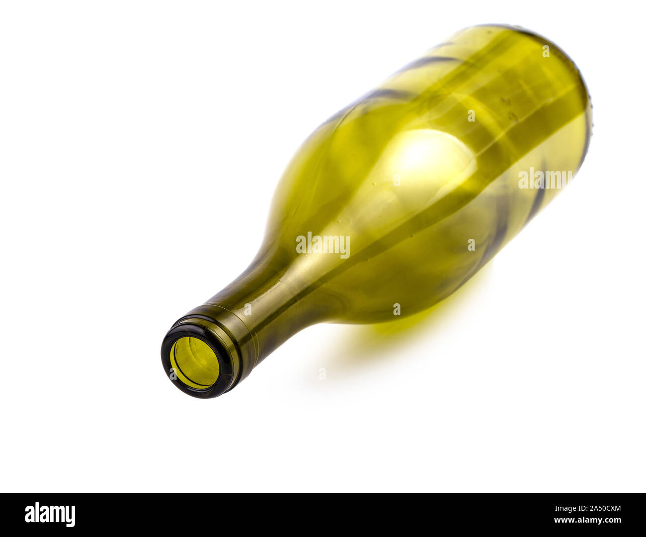 The empty bottle of wine isolated on a white background Stock Photo - Alamy
