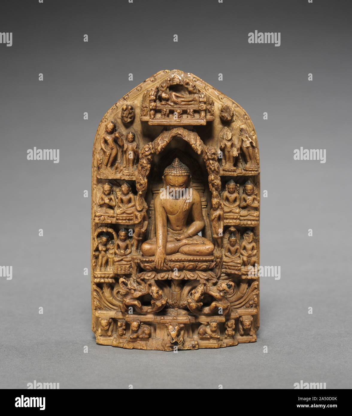 Buddha Calling the Earth to Witness, 1000-1100s. The central image ...