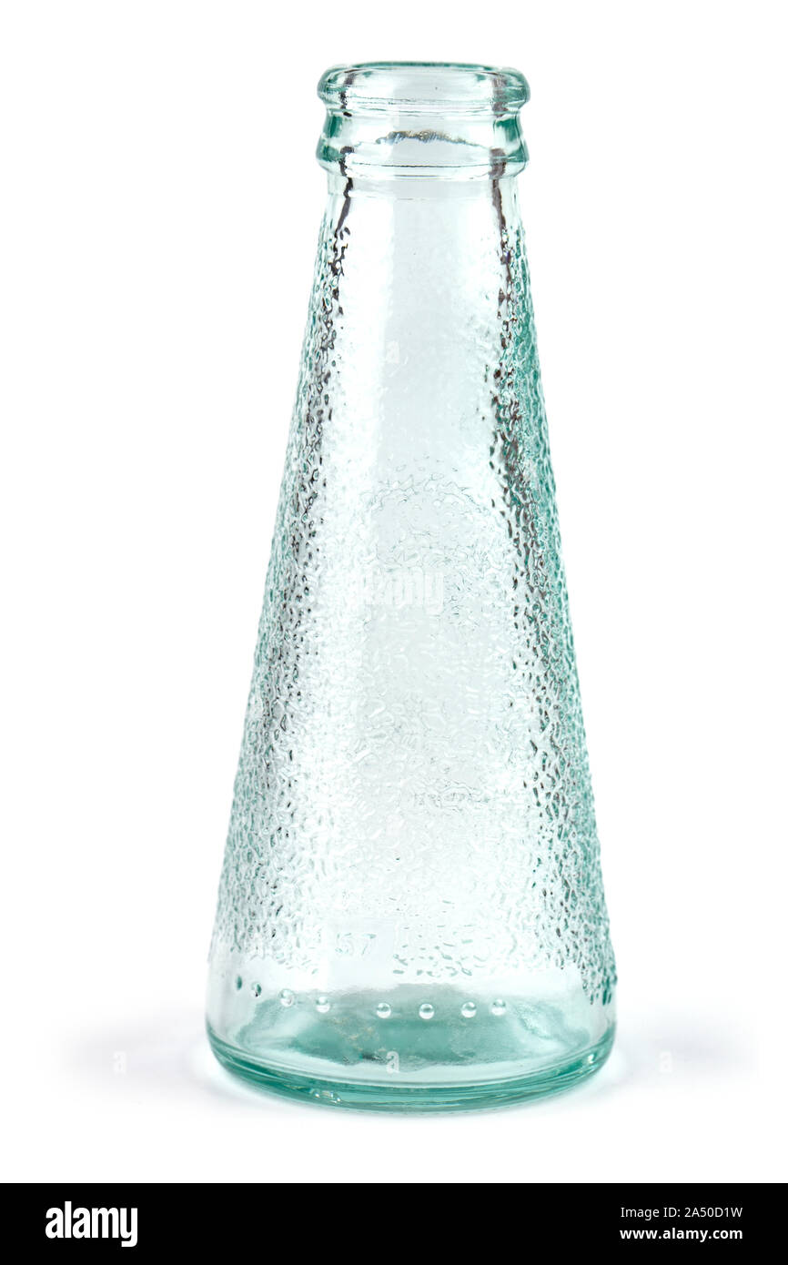 The Vintage Glass Bottle Isolated on White Background Stock Photo - Alamy