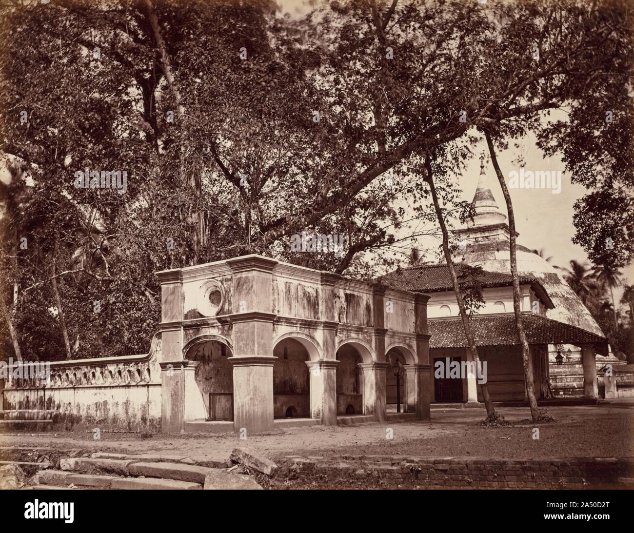 Buddhist Temple, Kalani, c. 1880 Stock Photo - Alamy