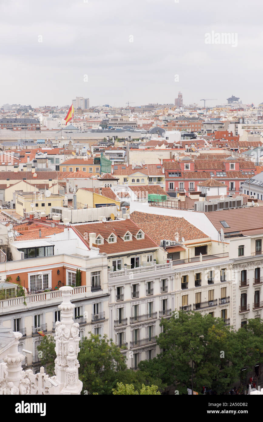 Rooftop view of Madrid in Spain Stock Photo - Alamy