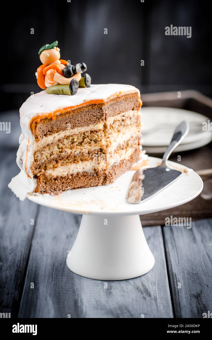 Homemade birthday cake for the photographer Stock Photo - Alamy