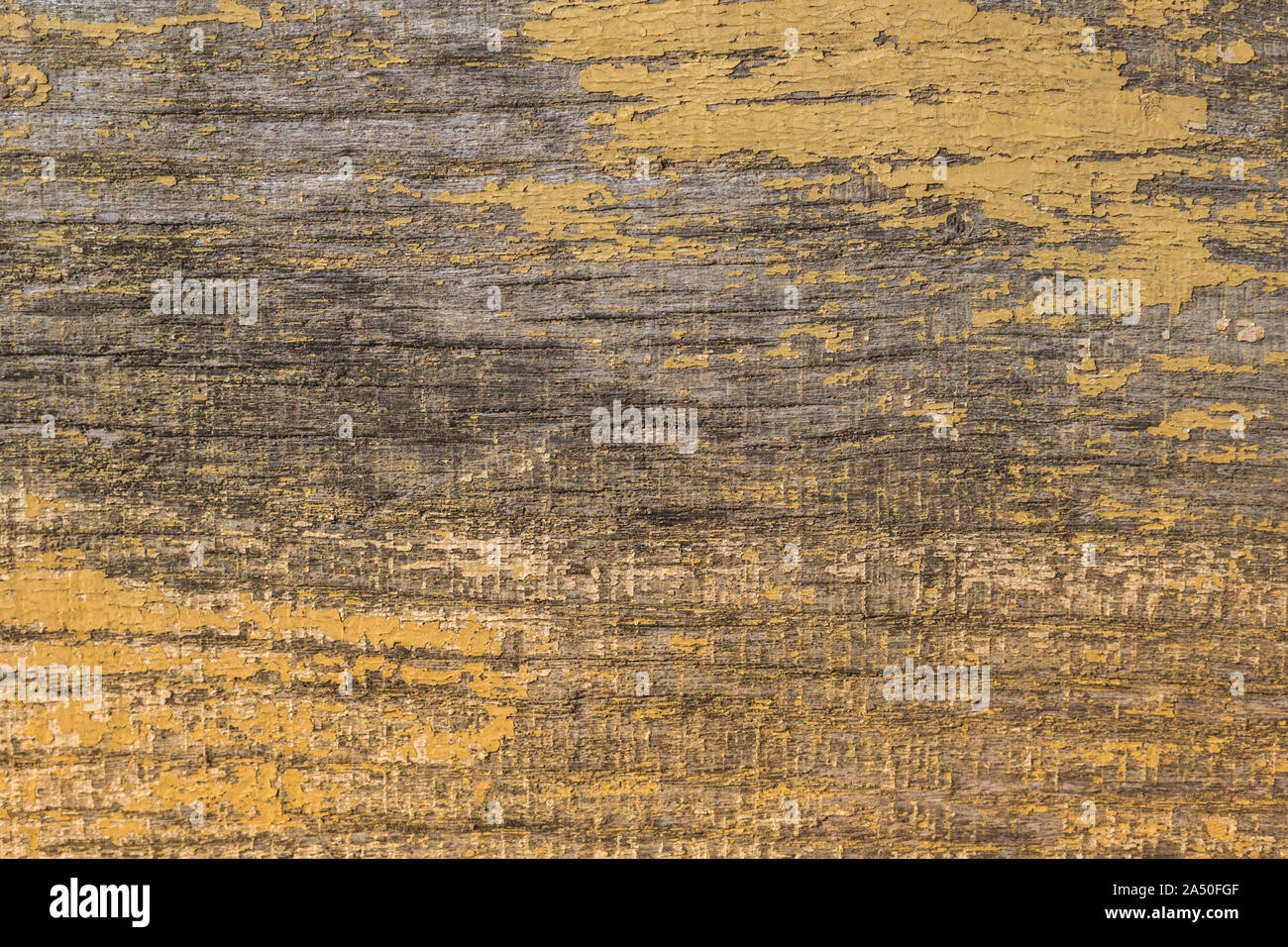 Rustic wood texture or background with yellow paint. Close-up Stock ...