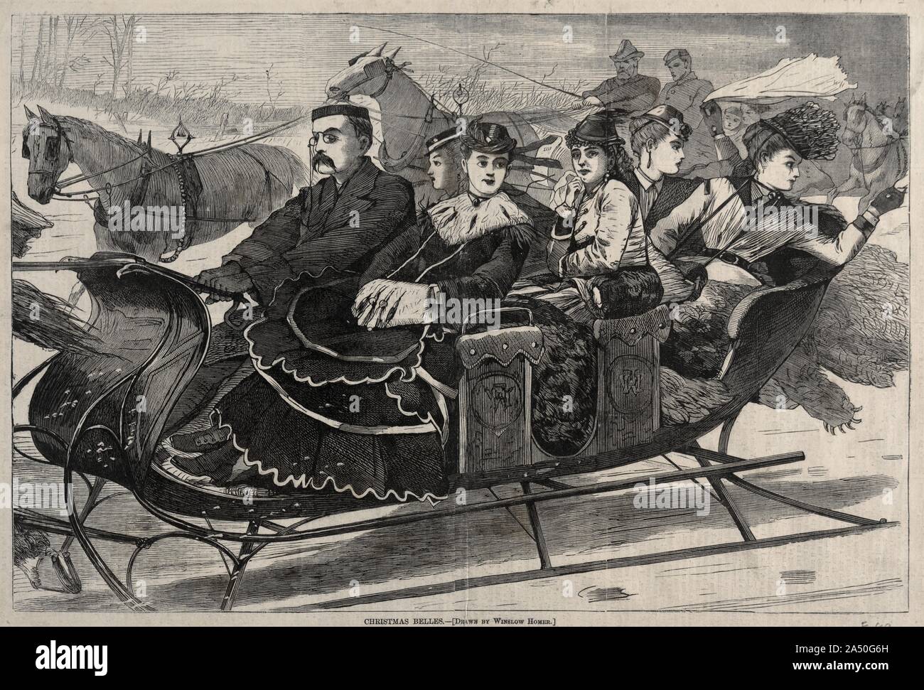 Christmas Belles, 1869 Stock Photo - Alamy