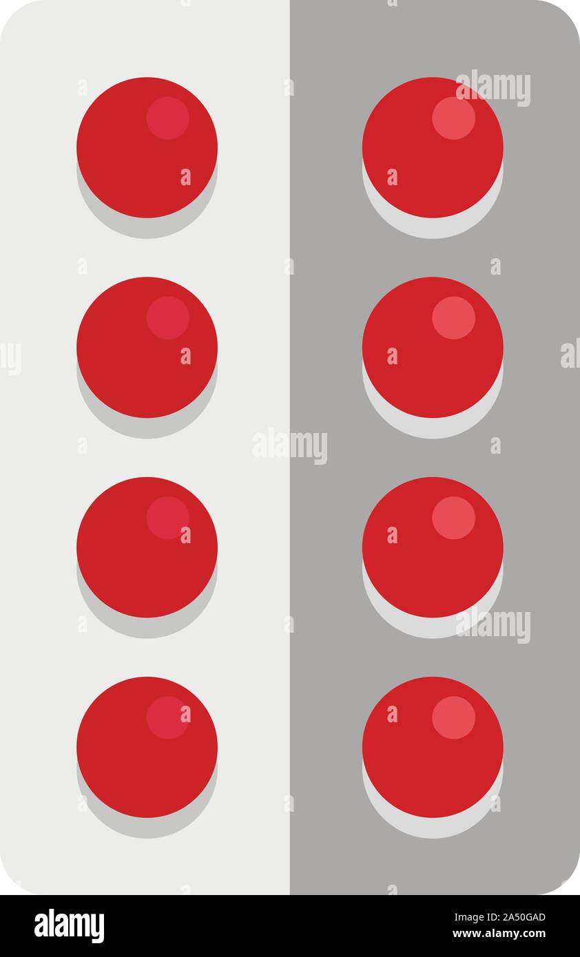 Blister pill icon. Flat illustration of blister pill vector icon for ...