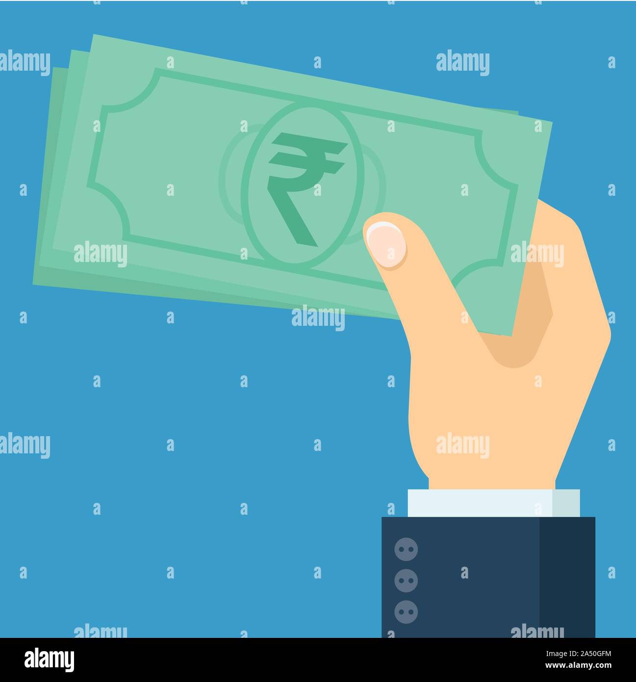Indian rupee currency note sign Stock Vector Images - Alamy