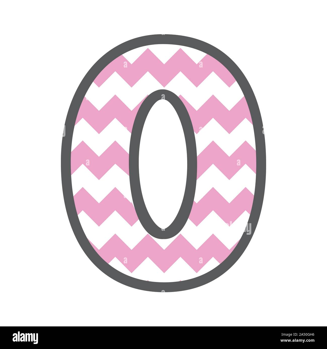 Pink And Grey Chevron Border