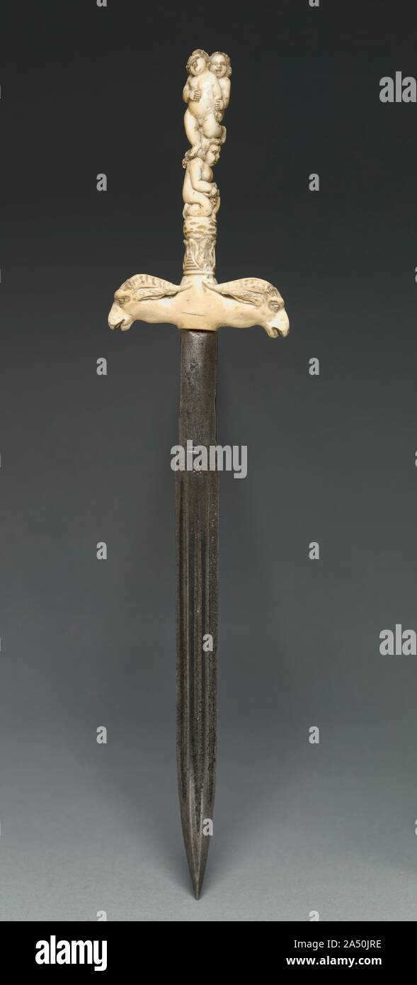 Dagger, late 1600s. The carved grip of this dagger depicts the female ...