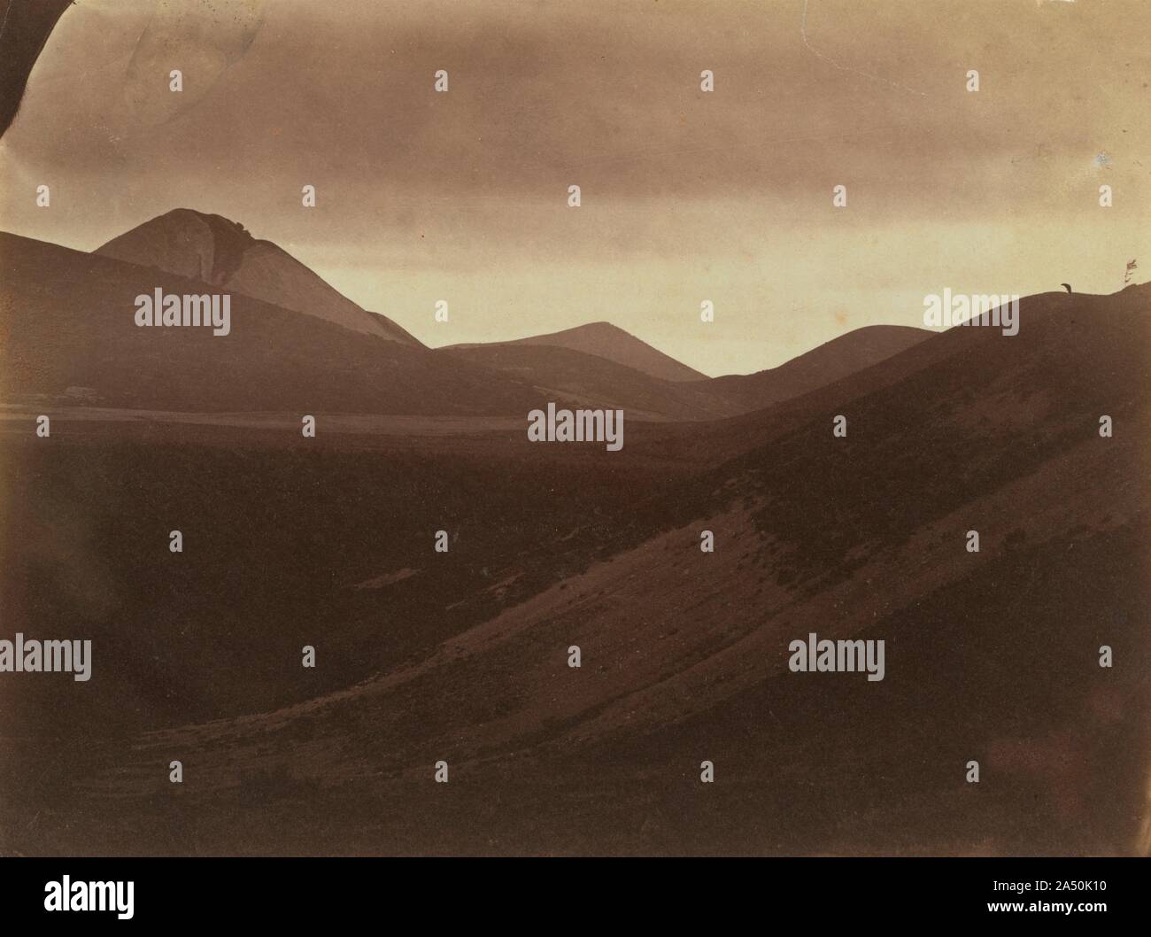 Dark Landscape with Hills, c. 1857 Stock Photo - Alamy