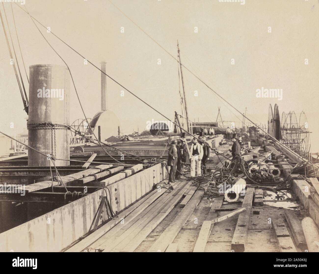 Deck Scene of the Great Eastern, 1857. A leading professional ...