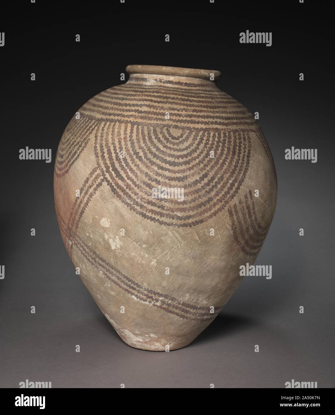Decorated Jar with Rope Pattern, 4000-3000 BC Stock Photo - Alamy