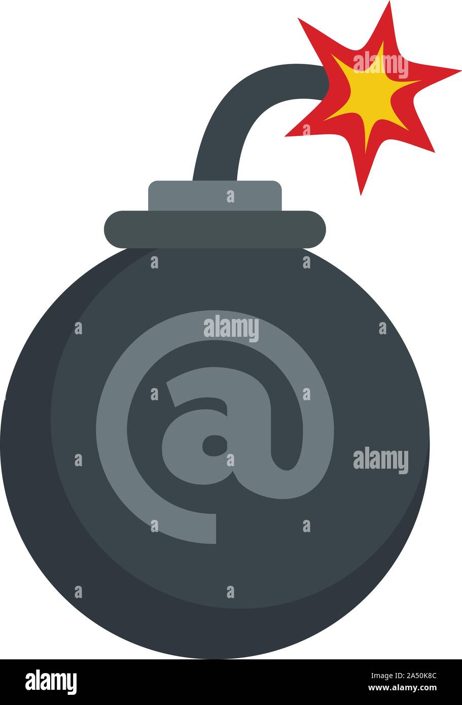 Mail cyber bomb icon hi-res stock photography and images - Alamy