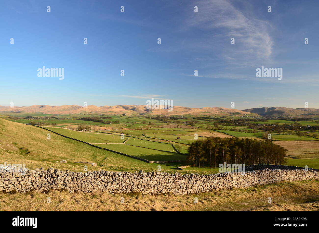 Howgill Fells and Eden Valley, in Spring, Cumbria Stock Photo - Alamy