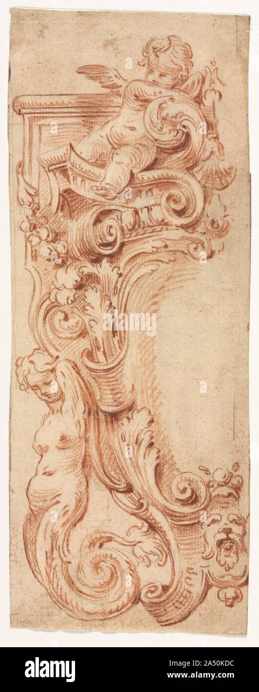 Design for a Cartouche, first half 1700s Stock Photo - Alamy