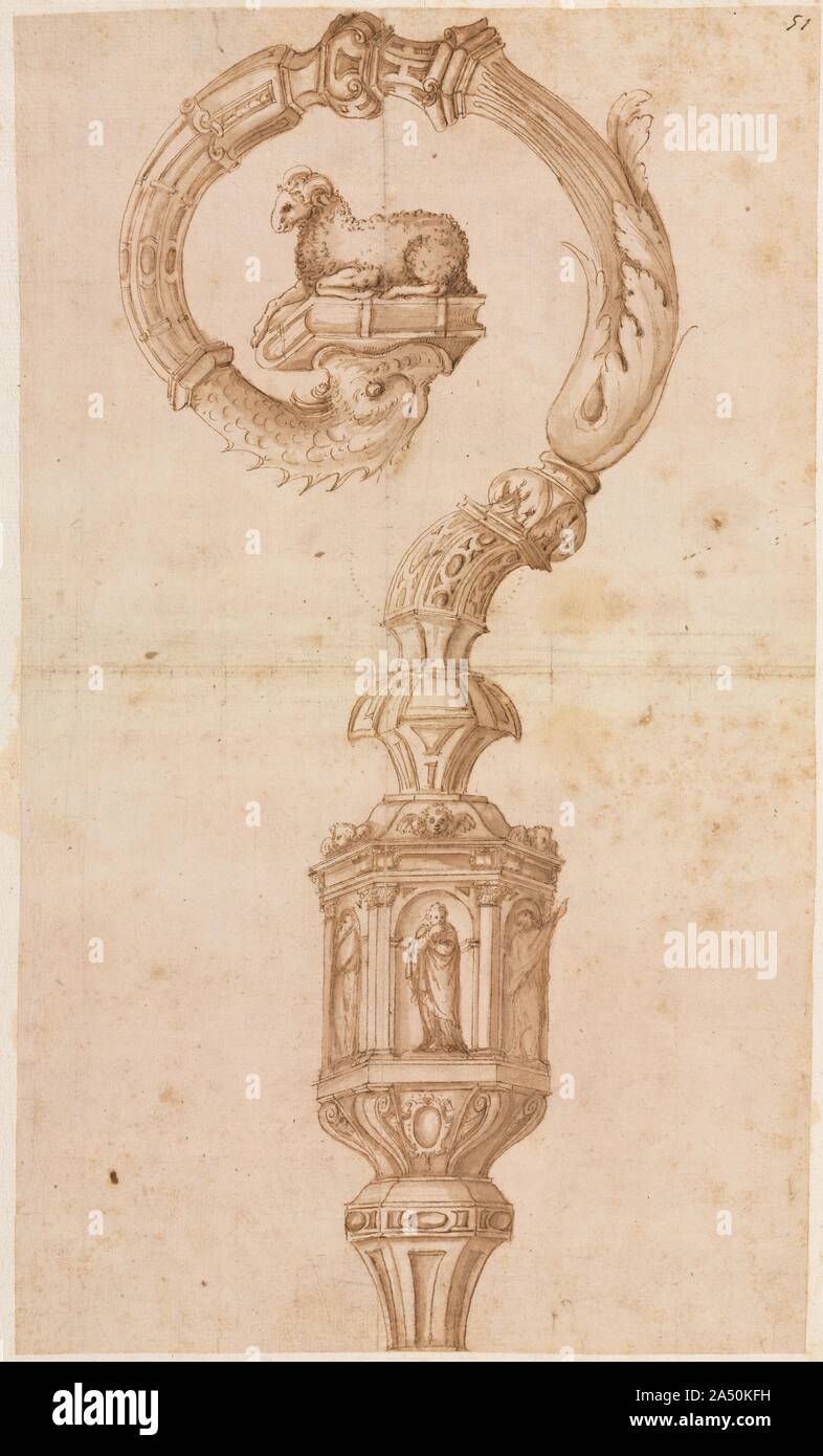 Design for a Crozier, mid 1500s Stock Photo - Alamy