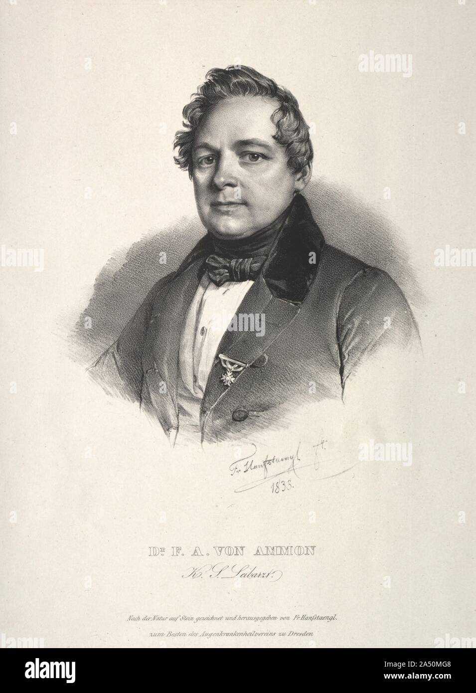Dr. Friedrich August von Ammon, 1838 Stock Photo - Alamy