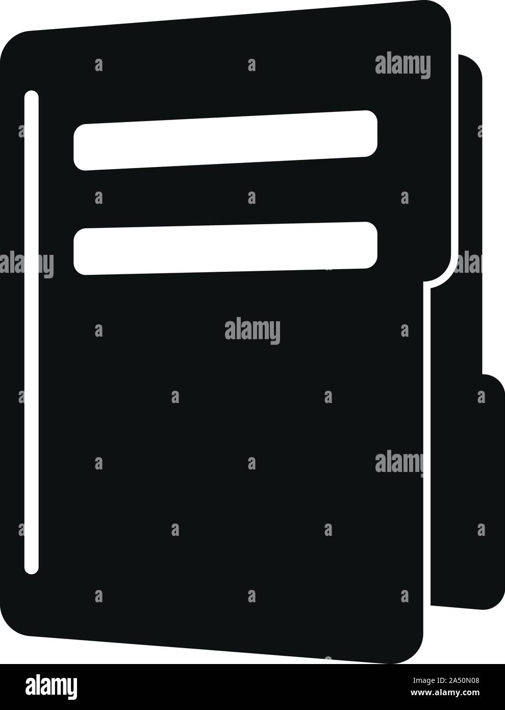 Map folder icon. Simple illustration of map folder vector icon for web ...